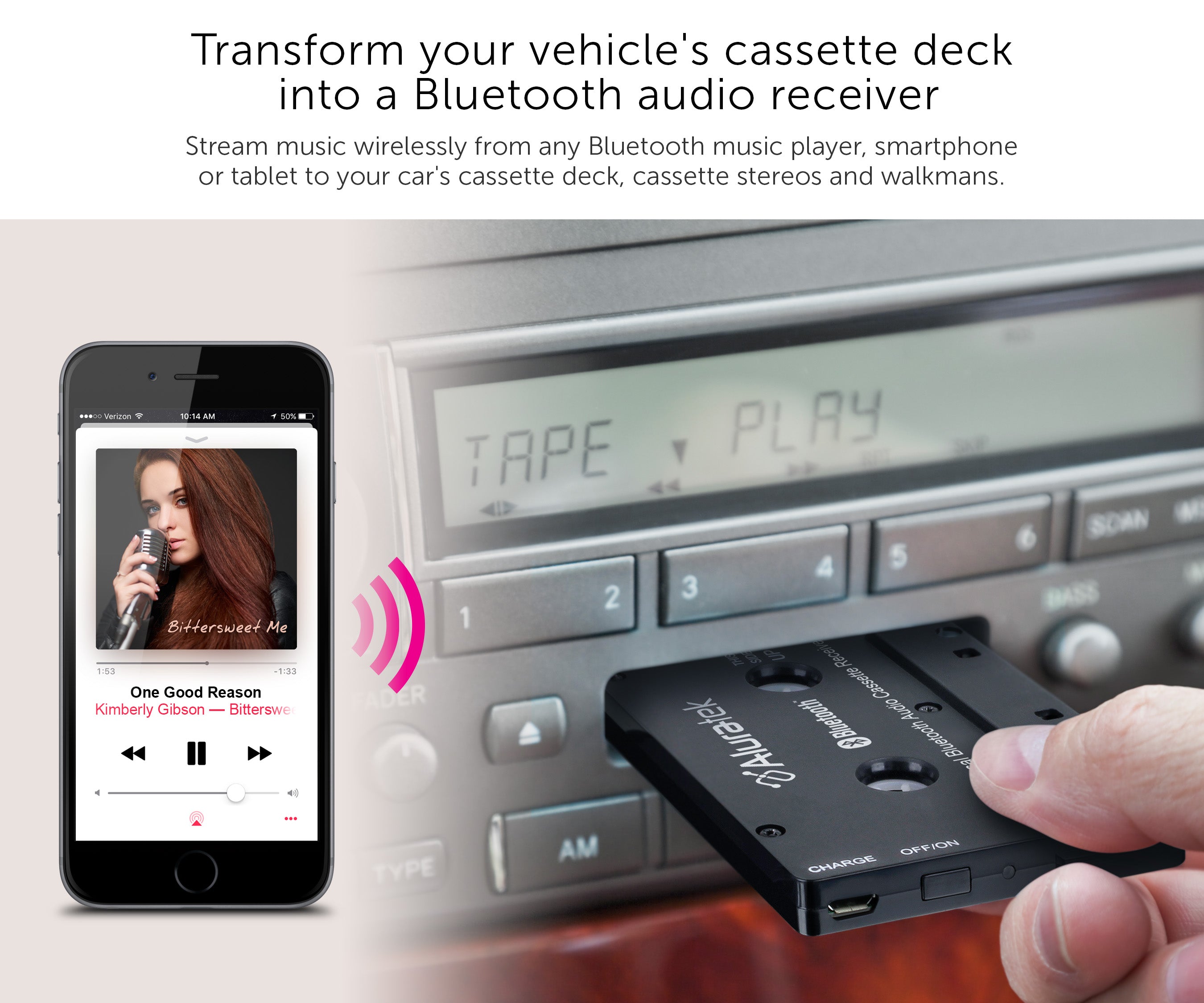 Universal Bluetooth Audio Cassette Receiver