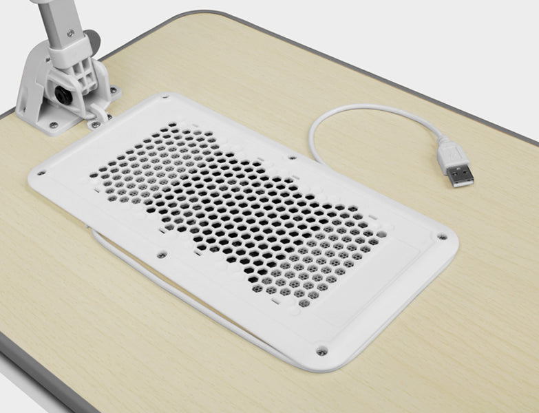 Adjustable Ergonomic Laptop Cooling Table with Fan