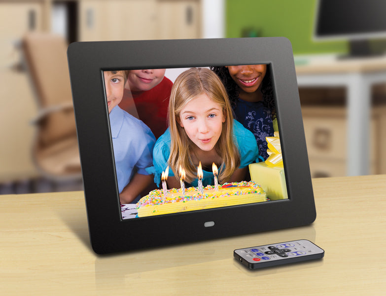 8-Inch Digital Photo Frame with 4GB Memory & Motion Sensor
