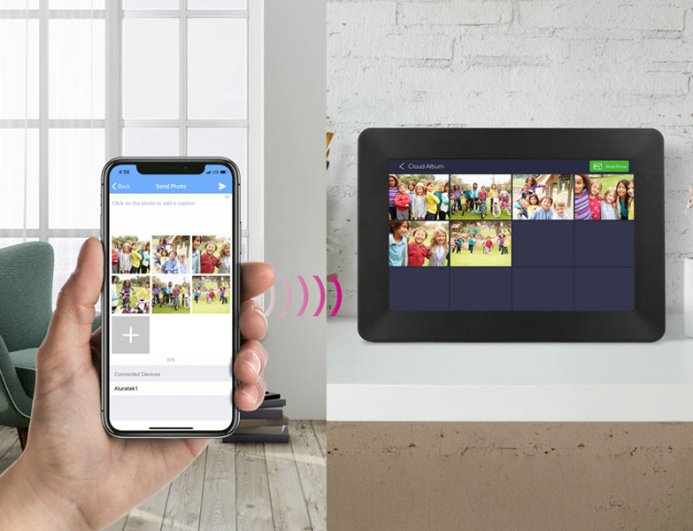 10" Wi-Fi Digital Frame with Touchscreen and 8GB Storage